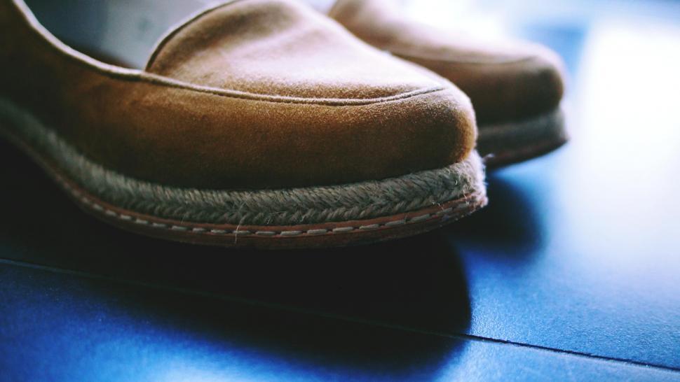 Free Stock Photo of Faded suede shoe on a wooden floor | Download Free ...