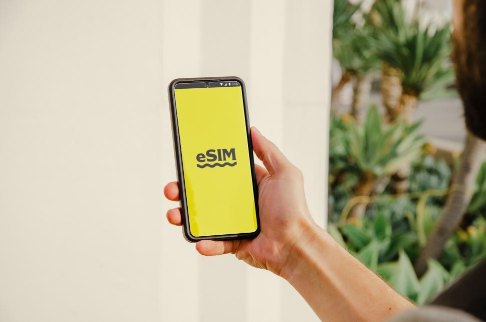 Free Stock Photo of Smartphone technology featuring eSIM capability ...