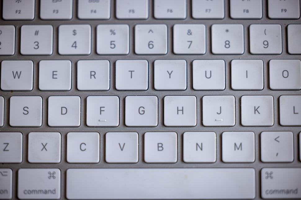 Free Stock Photo of Dirty white keyboard close-up view | Download Free ...