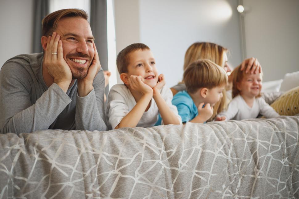 Free Stock Photo of Family enjoying time together on bed | Download ...