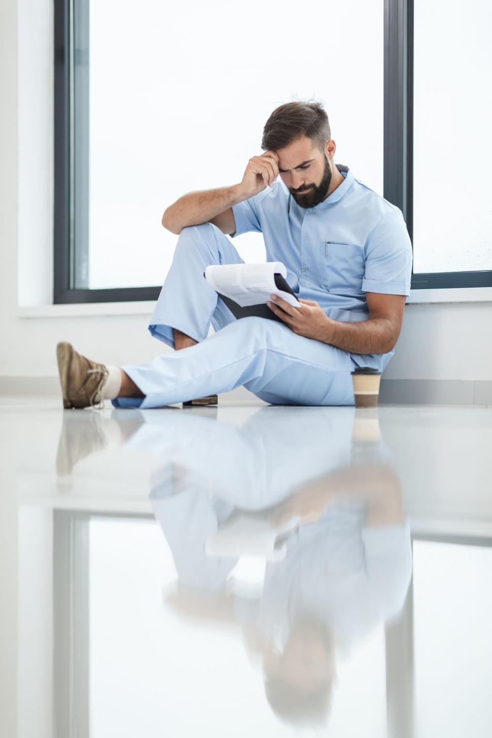 Free Stock Photo of Healthcare professional taking a break | Download ...