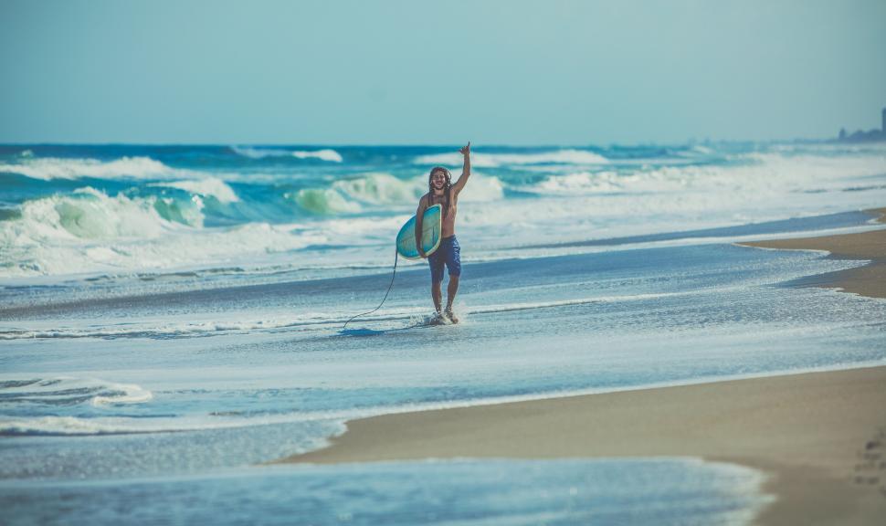 Free Stock Photo of Child plays on the beach with waves | Download Free ...