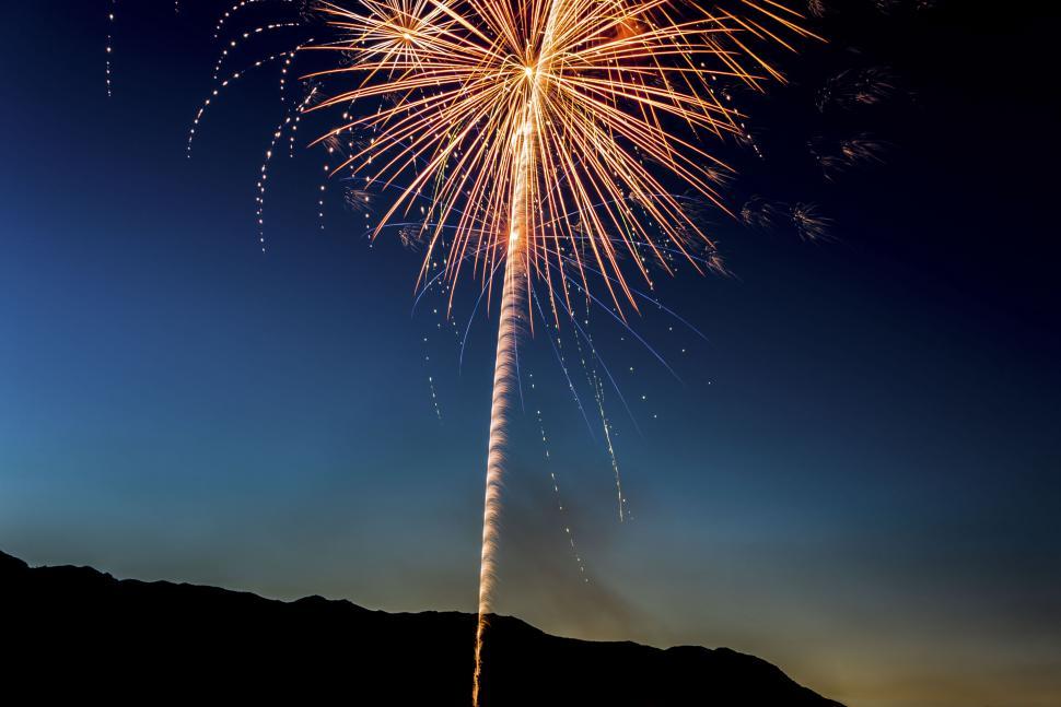 Free Stock Photo of Spectacular firework display over dark sky ...