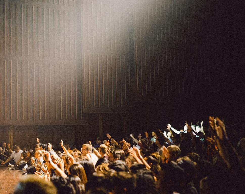 Free Stock Photo of Crowd enjoying concert from below stage | Download ...