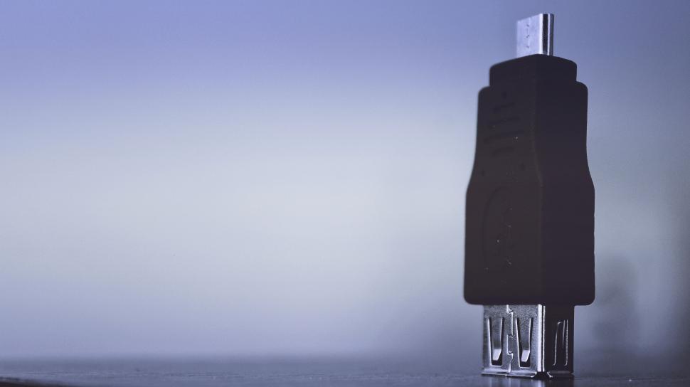 Free Stock Photo of Close-up of a USB plug in soft focus | Download ...