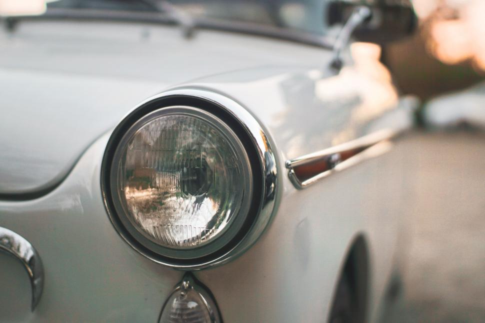 Free Stock Photo of Vintage car s headlight and shiny chrome | Download ...