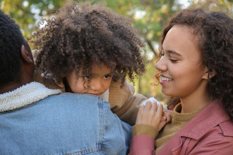 Free Stock Photo of Close-up of child in parental affectionate hug ...