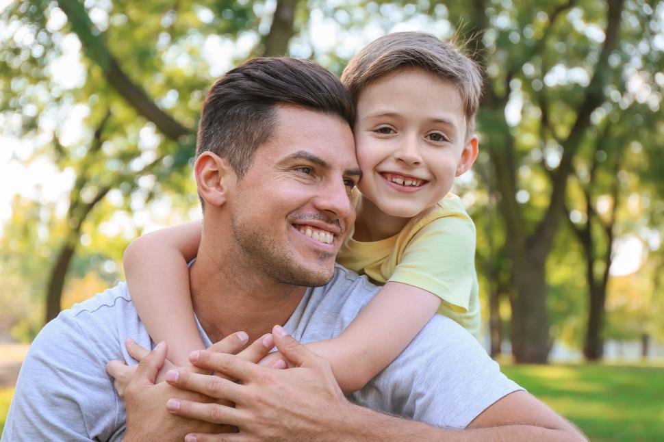 Free Stock Photo of Father and son sharing a loving embrace | Download ...