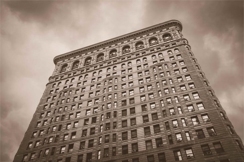 Free Stock Photo of Flatiron Building in sepia tone | Download Free ...