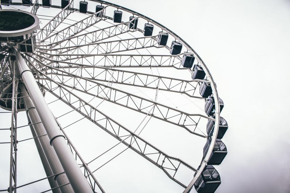 Free Stock Photo of Isolated view of a large Ferris wheel | Download ...