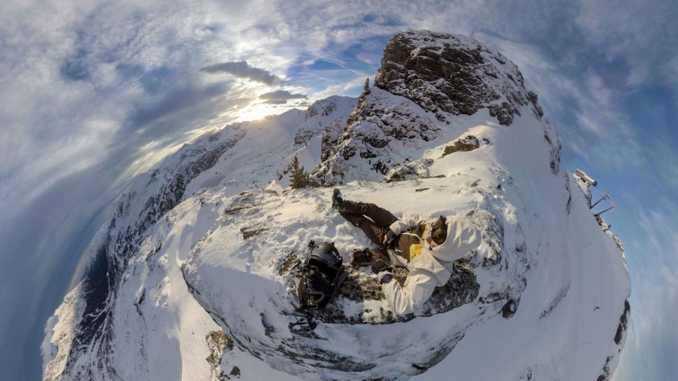 Free Stock Photo of Summit view from a mountain peak | Download Free ...