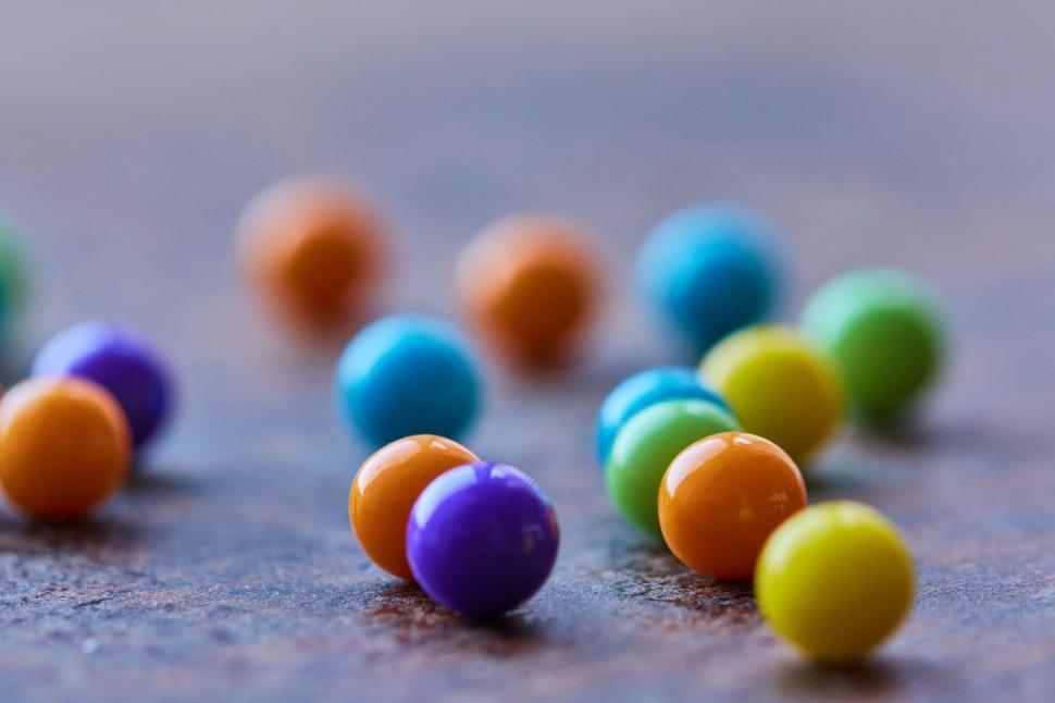 Free Stock Photo of Colorful round candies spread on surface | Download ...