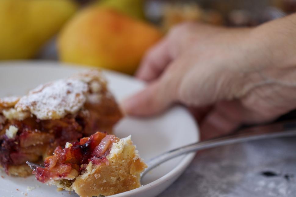 Free Stock Photo of Person eating a piece of pie | Download Free Images ...