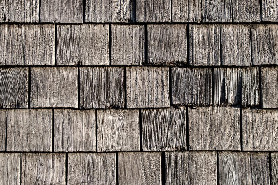 Free Stock Photo of Weathered wooden shingle texture close-up ...