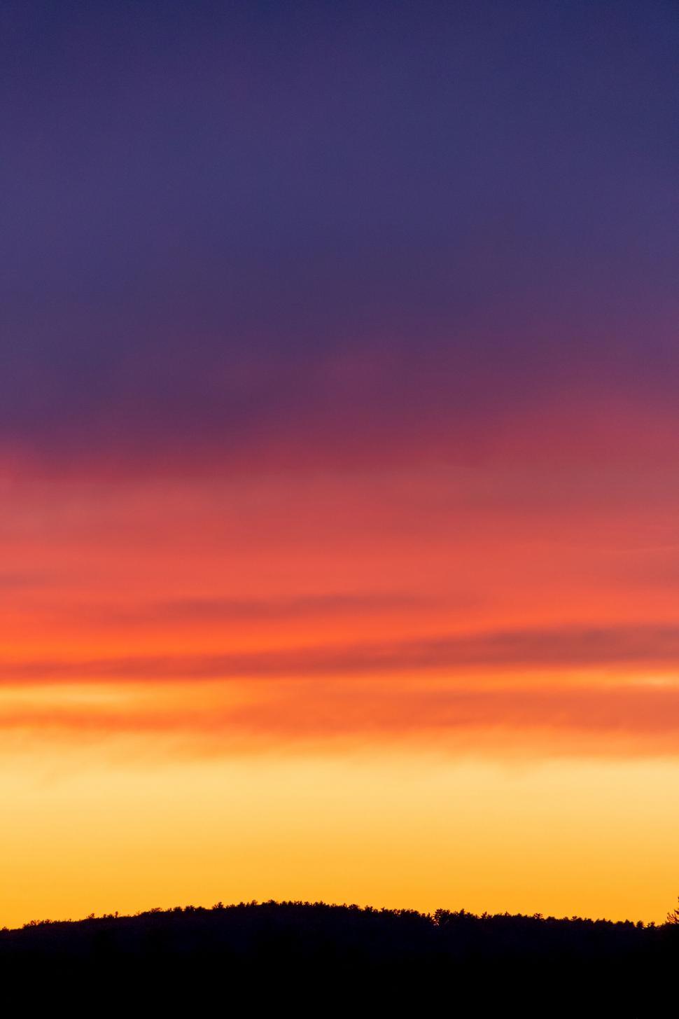 Free Stock Photo of Vibrant sunset with layers of colors in sky ...