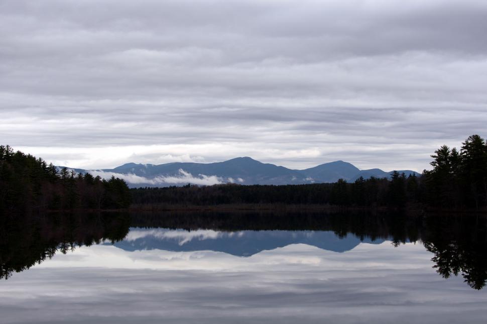 Free Stock Photo of Serene mountain lake reflection scene | Download ...