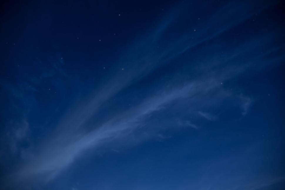 Free Stock Photo of Night sky with wispy clouds and stars | Download ...