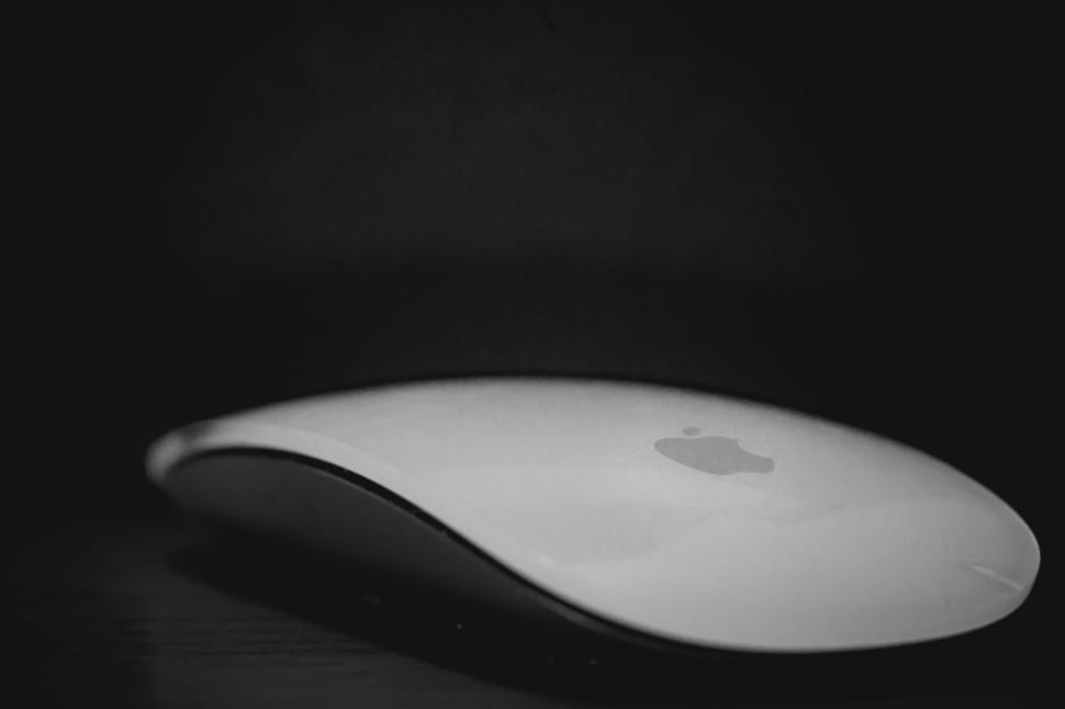 Free Stock Photo of Modern Apple mouse on dark background | Download ...