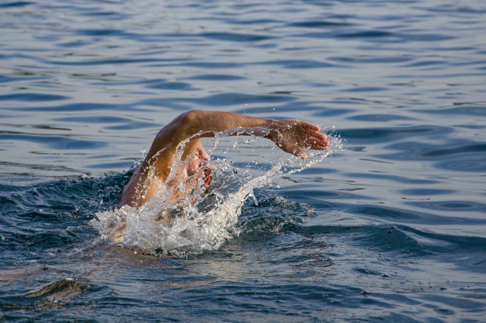 Free Stock Photo of Swimming arm technique in blue water | Download ...