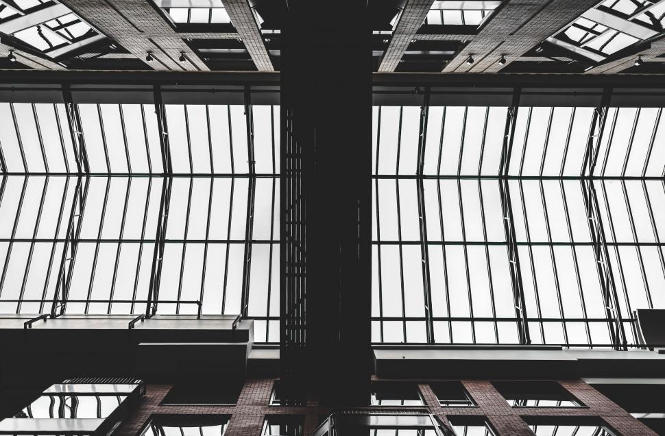 Free Stock Photo of Modern architecture ceiling with glass | Download ...
