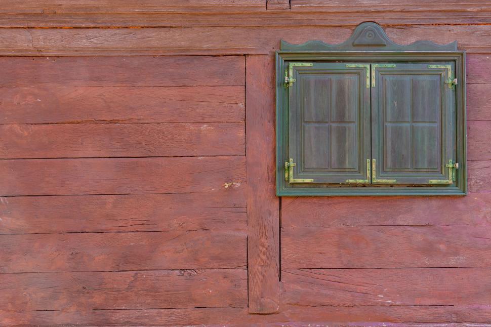Free Stock Photo of Classic wooden window with decorative shutters ...