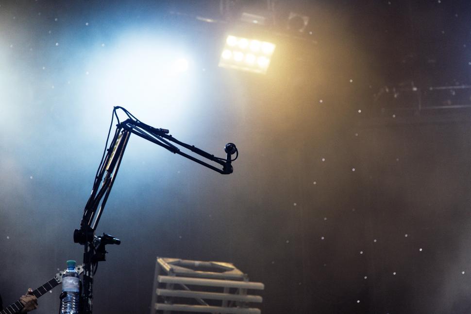Free Stock Photo of Stage microphone under bright spotlight | Download ...