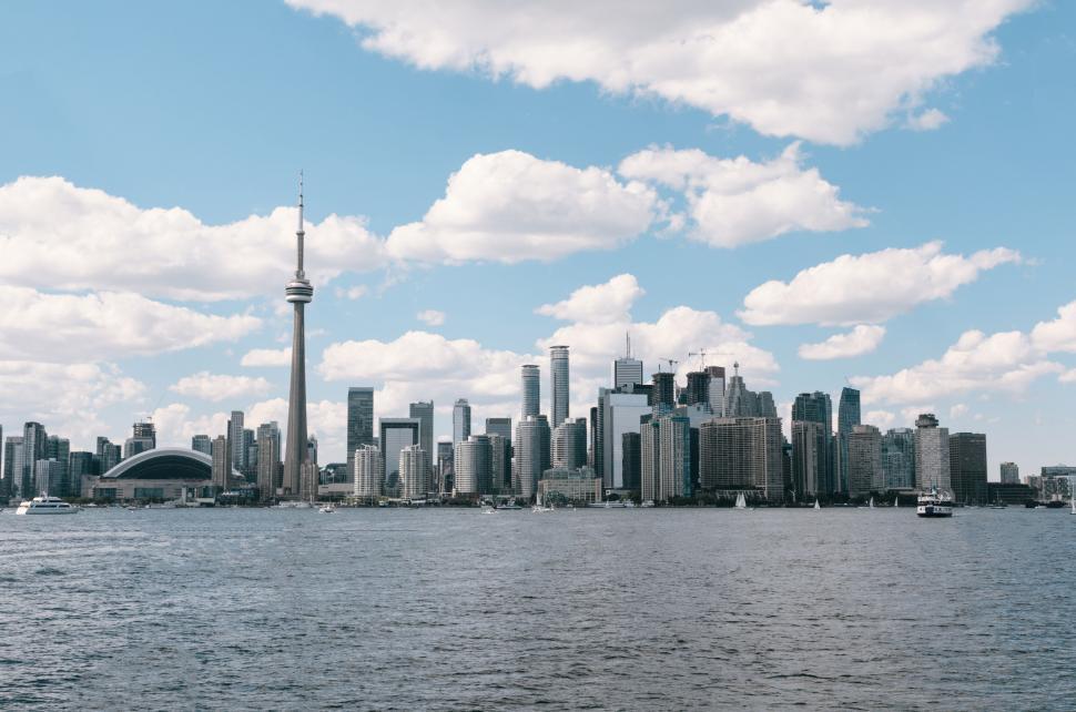 Free Stock Photo of Toronto skyline with iconic CN Tower | Download ...