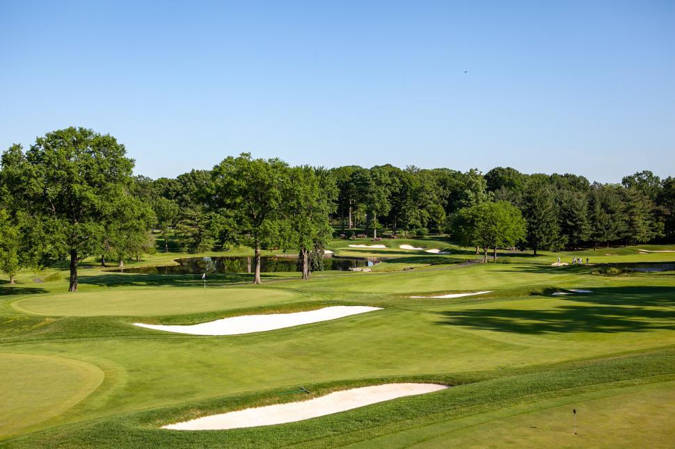 Free Stock Photo of Sunny golf course with trees and bunkers | Download ...