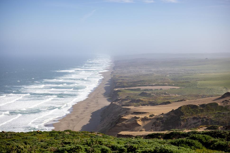 Free Stock Photo of Coastal landscape with beach and ocean view ...