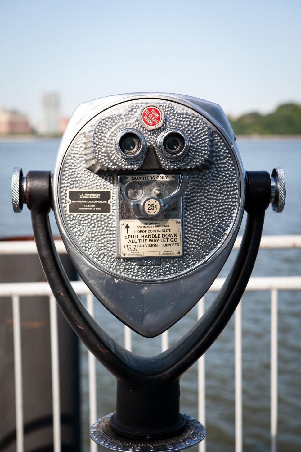 Free Stock Photo of Vintage coin-operated binoculars by the water ...