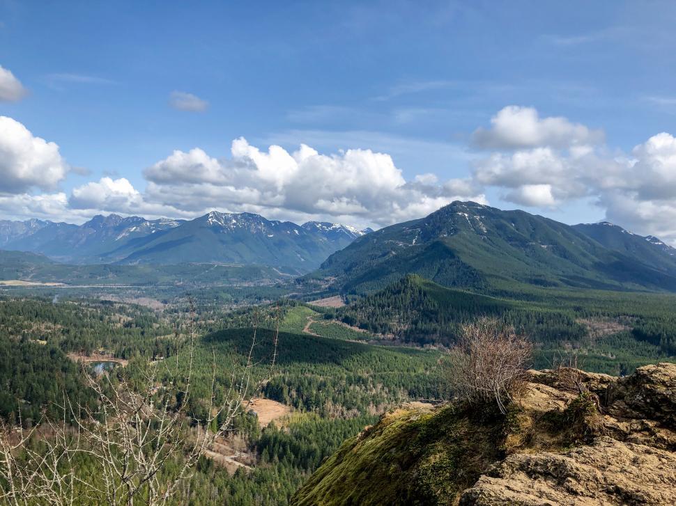 Free Stock Photo of Breathtaking mountain landscape with clear skies ...