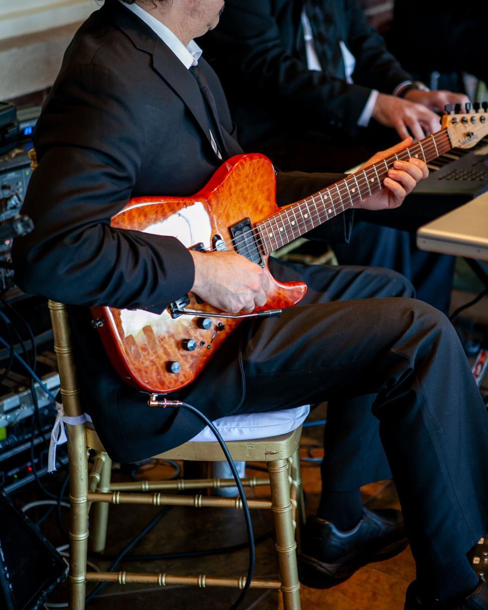 Free Stock Photo of Guitarist playing on stage during a concert ...