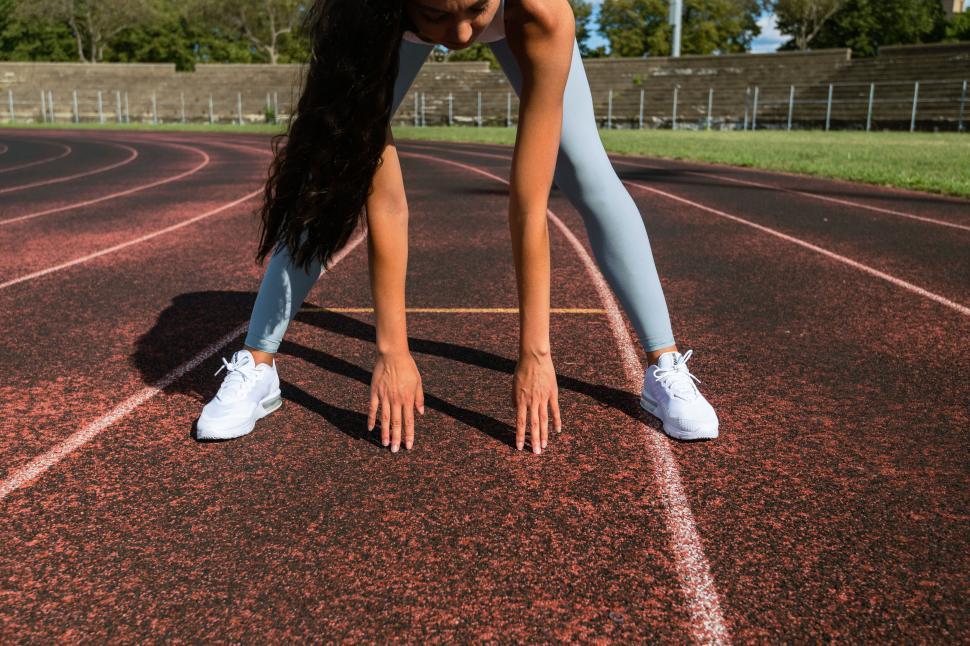 Free Stock Photo of Athlete ready to start a track race | Download Free ...