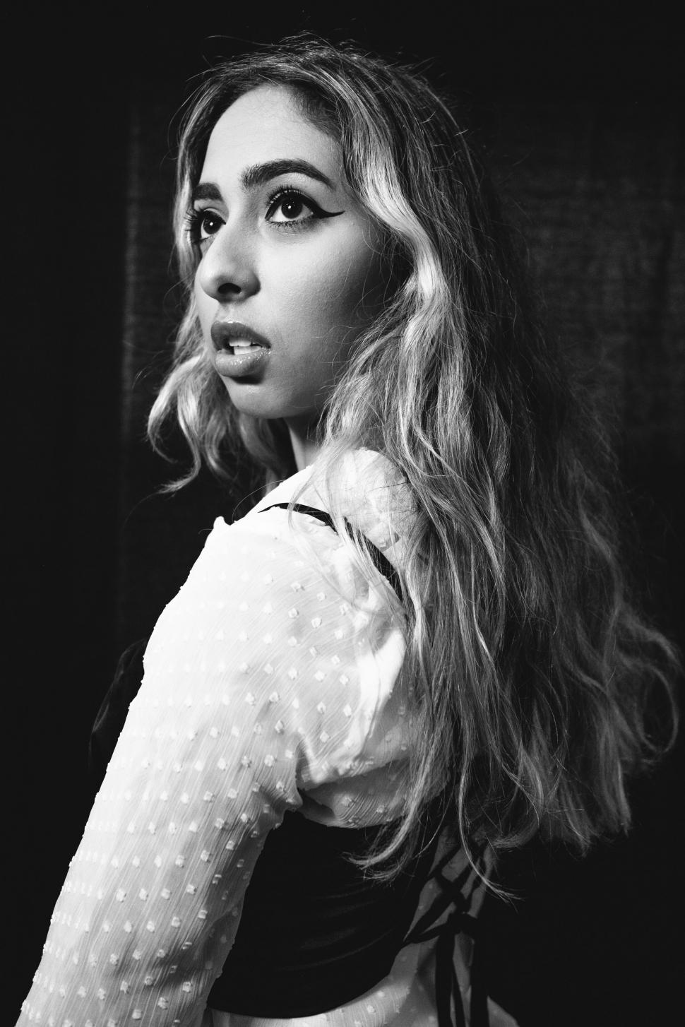 Free Stock Photo of Black and white portrait of a contemplative woman ...