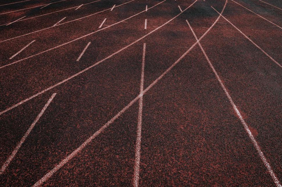 Free Stock Photo of Red race track with dynamic white lines | Download ...