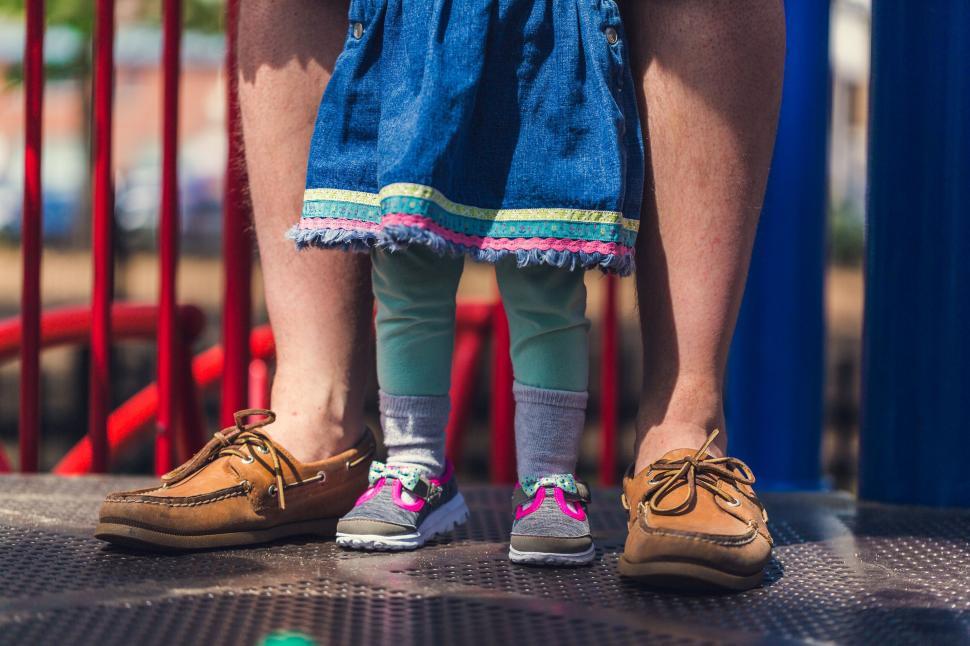 Free Stock Photo of Closeup of parent and child standing together ...