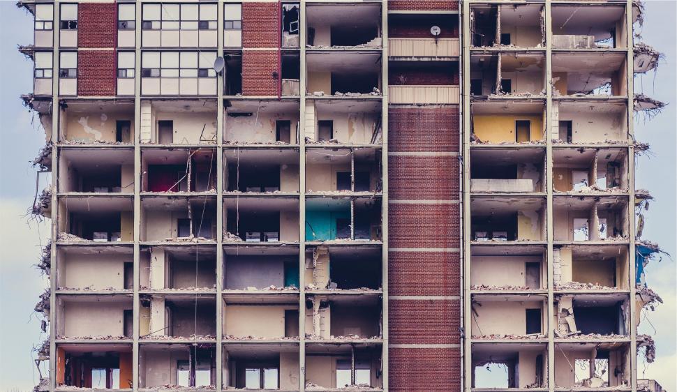 Free Stock Photo of Demolished high-rise building facade | Download ...
