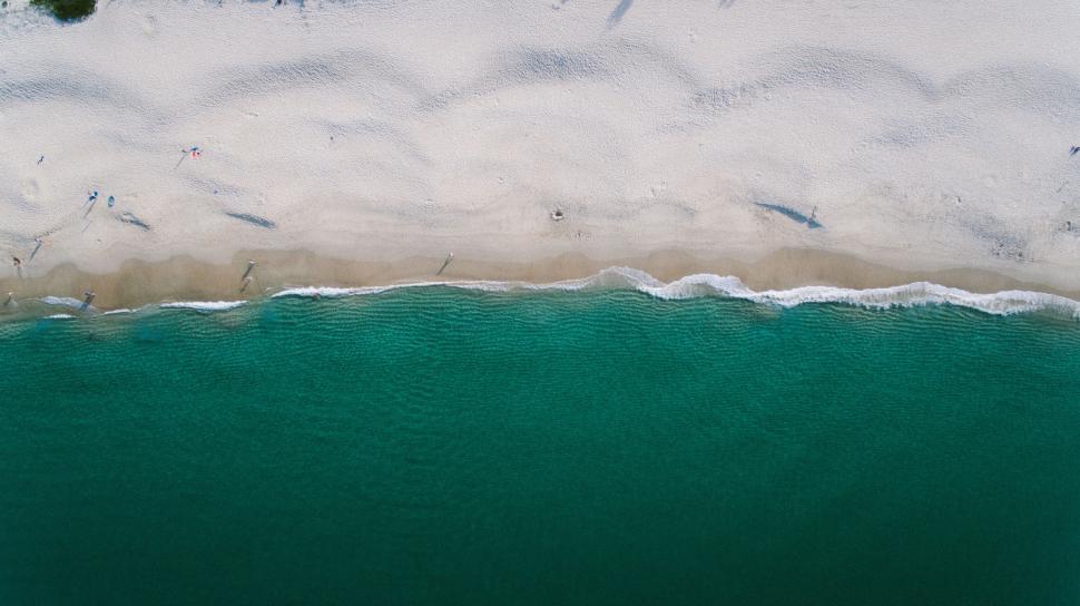 Free Stock Photo of Top view of calm beach with gentle waves | Download ...