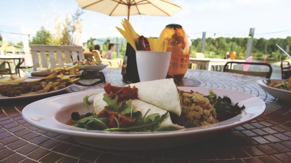 Free Stock Photo of Outdoor dining table with food and drinks ...