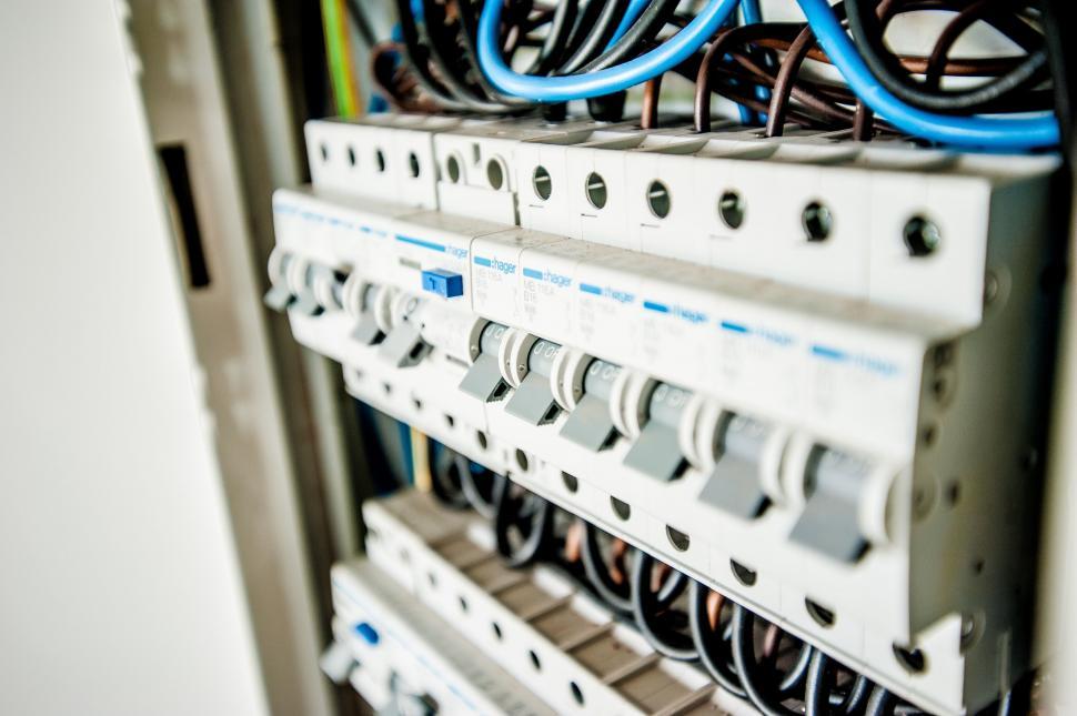 Free Stock Photo of Electrical installation with clear labels ...
