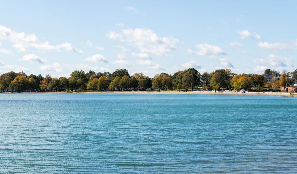 Free Stock Photo of Peaceful lakefront view with clear skies | Download ...