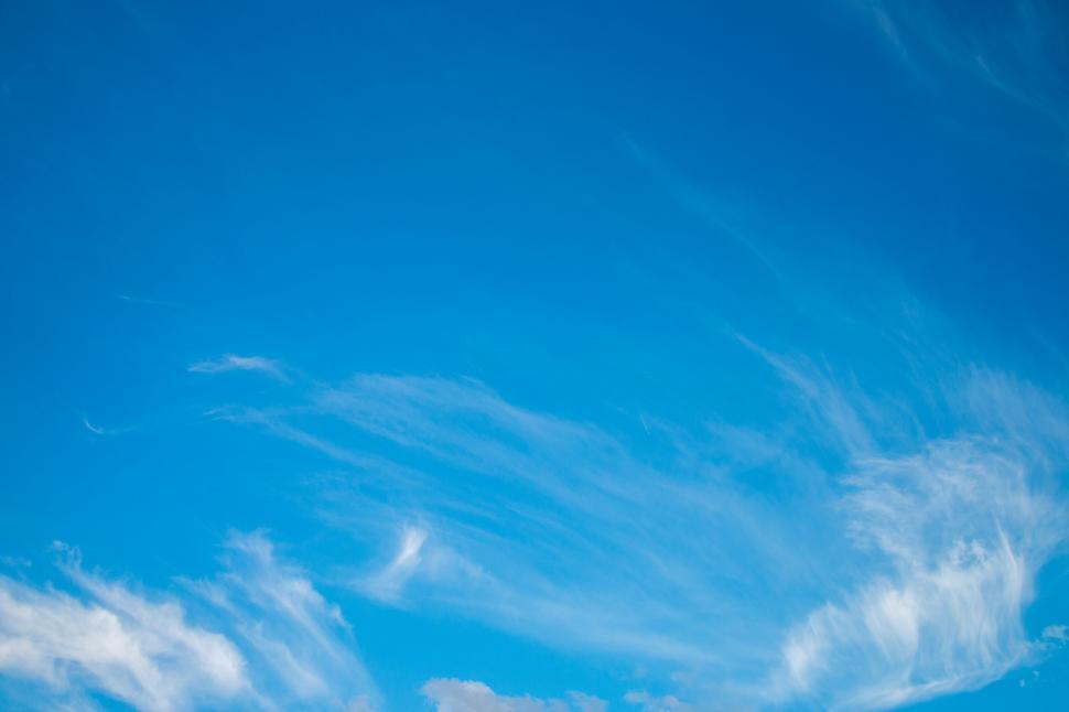 Free Stock Photo of Blue sky with soft wispy clouds | Download Free ...