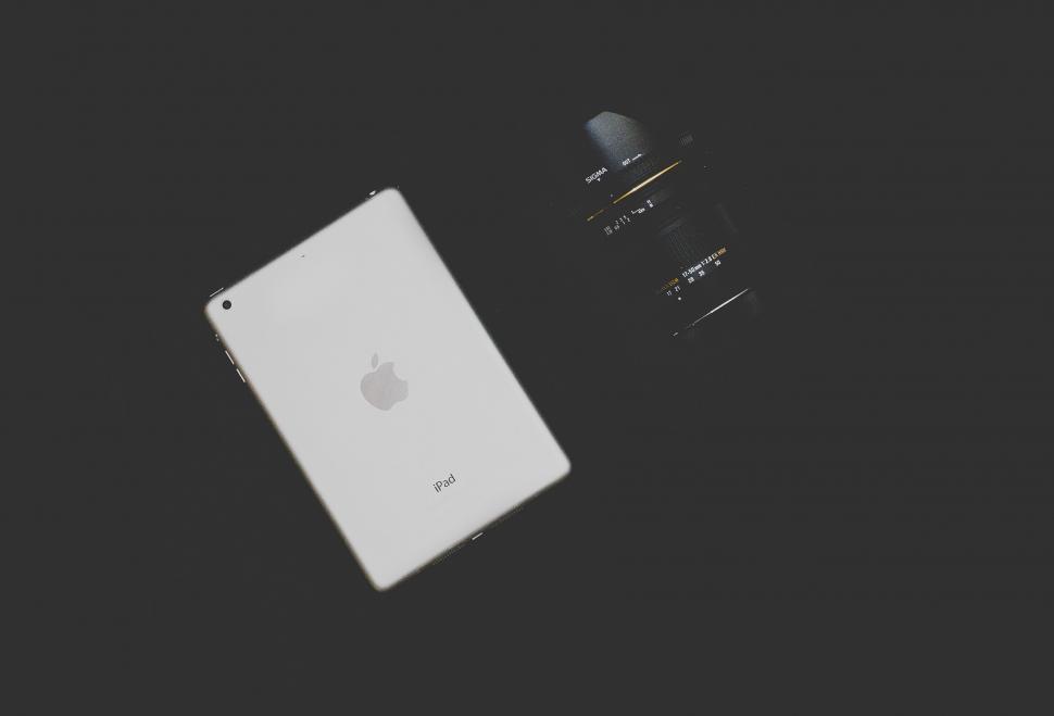 Free Stock Photo of iPad and camera lens in a dark setting | Download ...