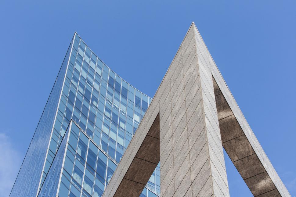 Free Stock Photo of Modern glass building with sharp angles | Download ...
