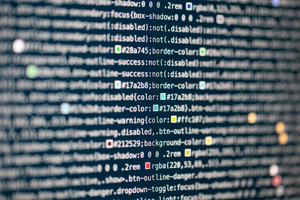 Free Stock Photo of Focused code on a computer screen | Download Free ...