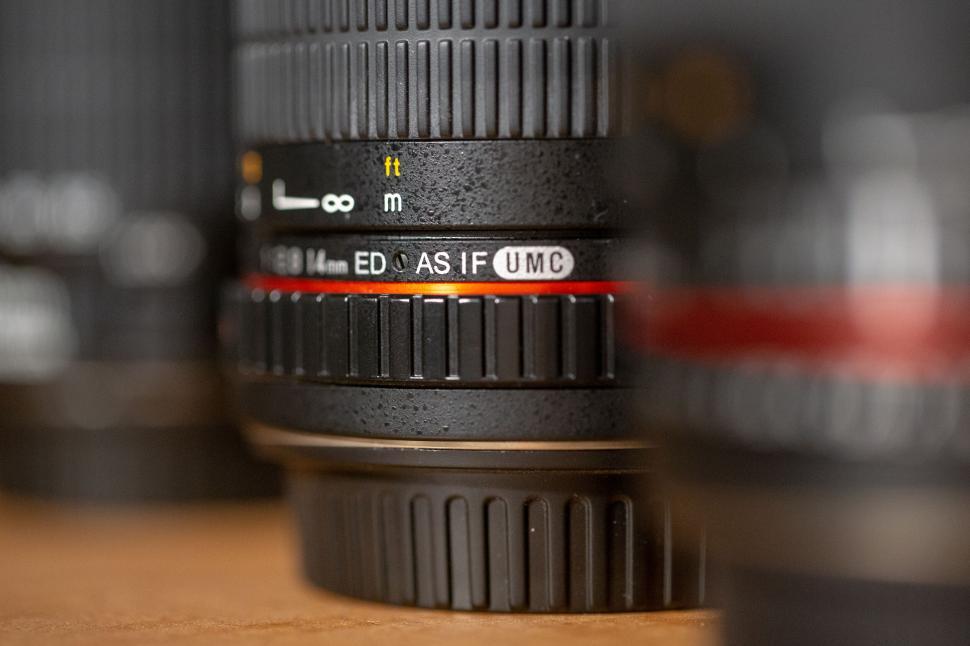 Free Stock Photo of Selective focus on camera lens with blurred ...