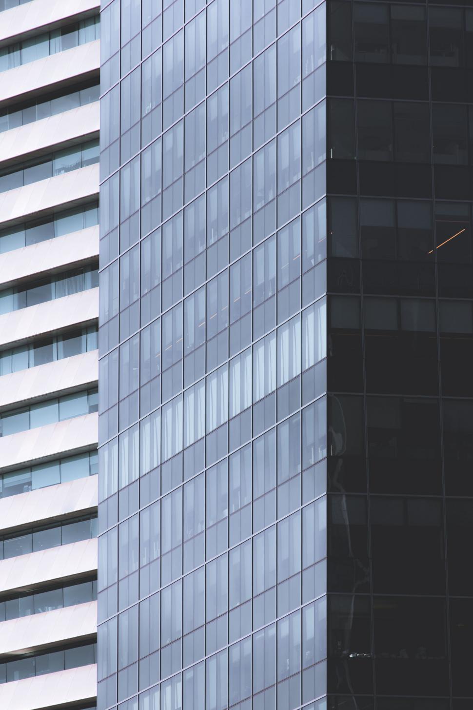 Free Stock Photo of Modern building facade with reflective windows ...