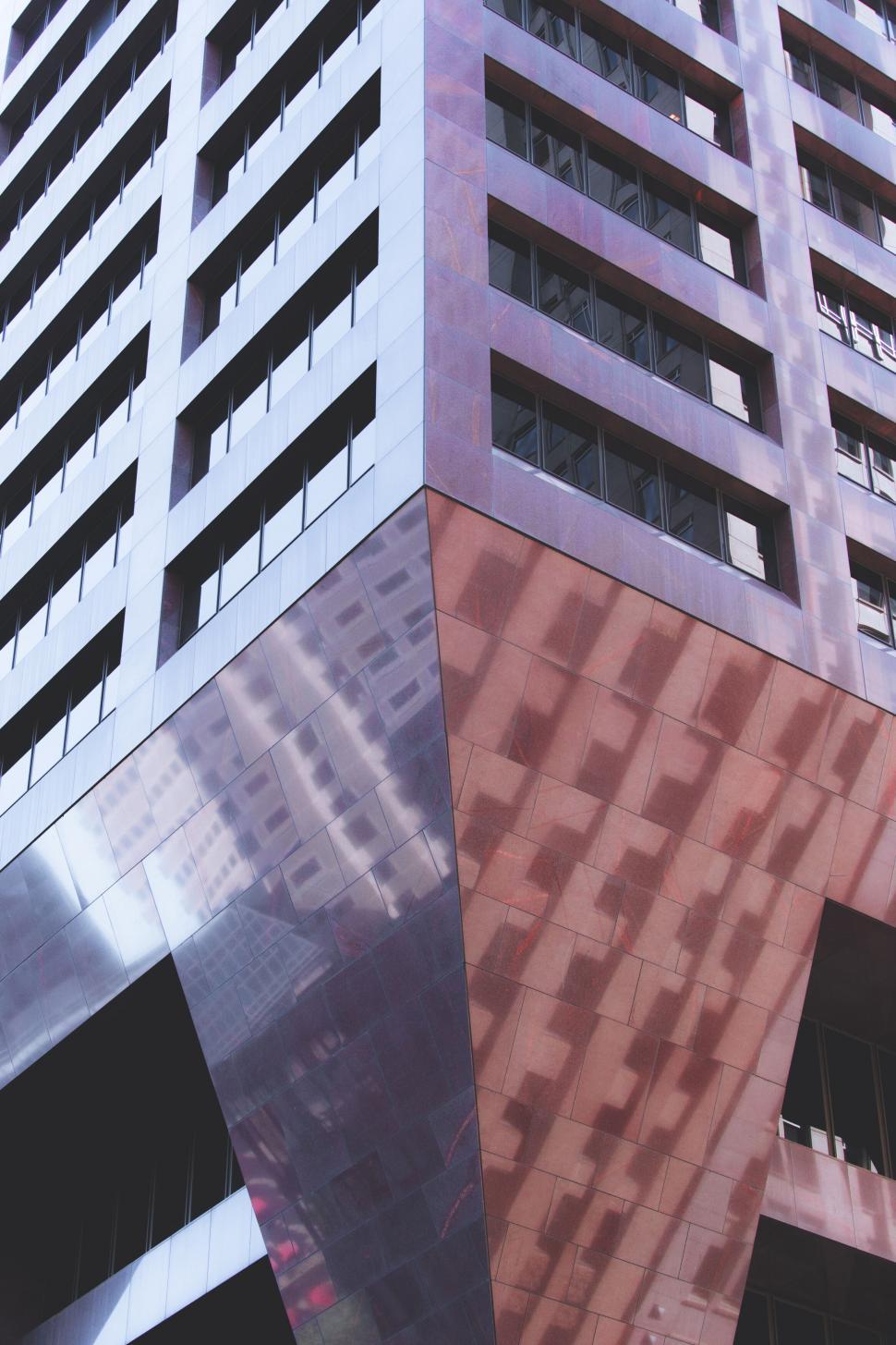 Free Stock Photo of Contemporary building with a red metallic facade ...