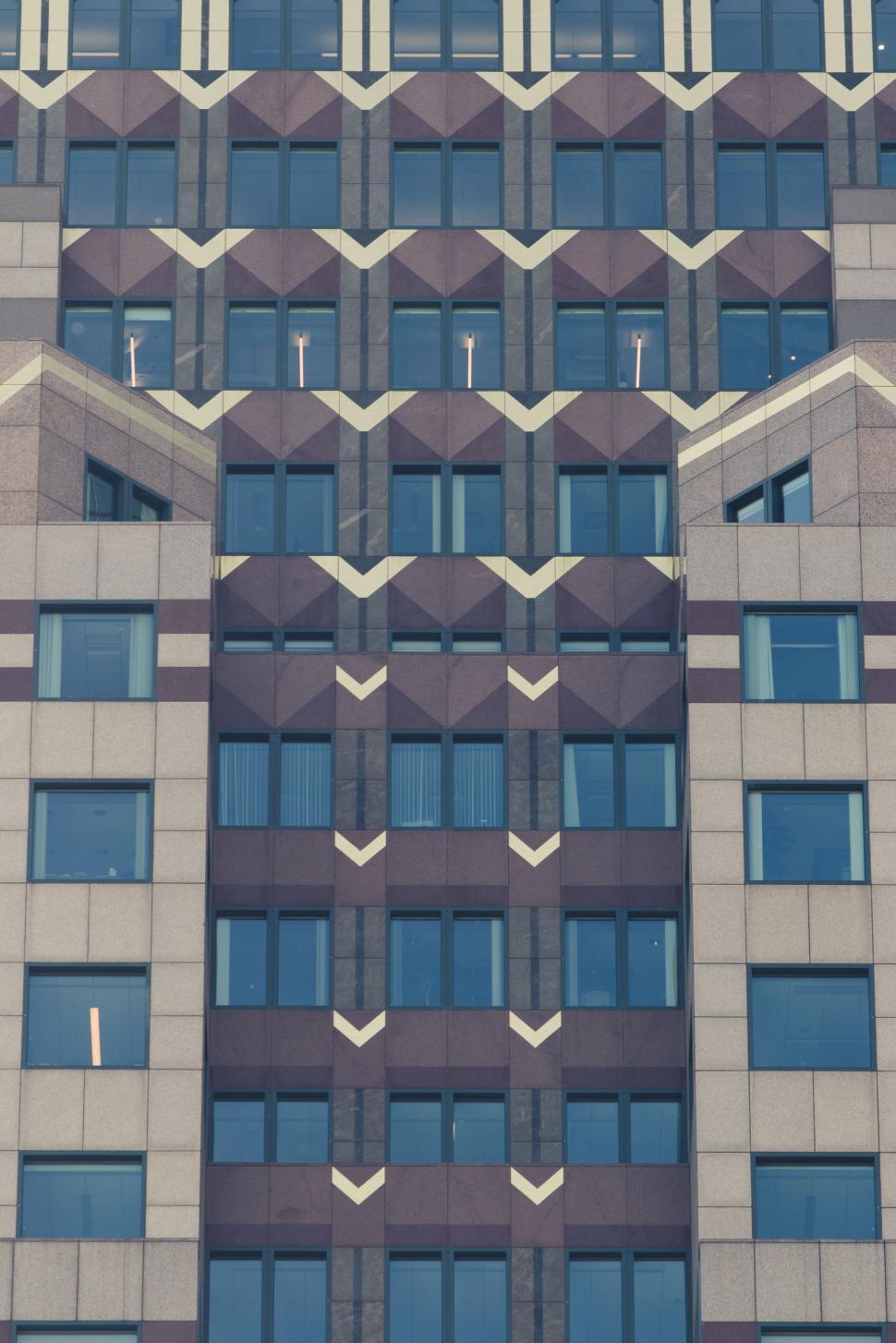 Free Stock Photo of Modern commercial building with patterned facade ...