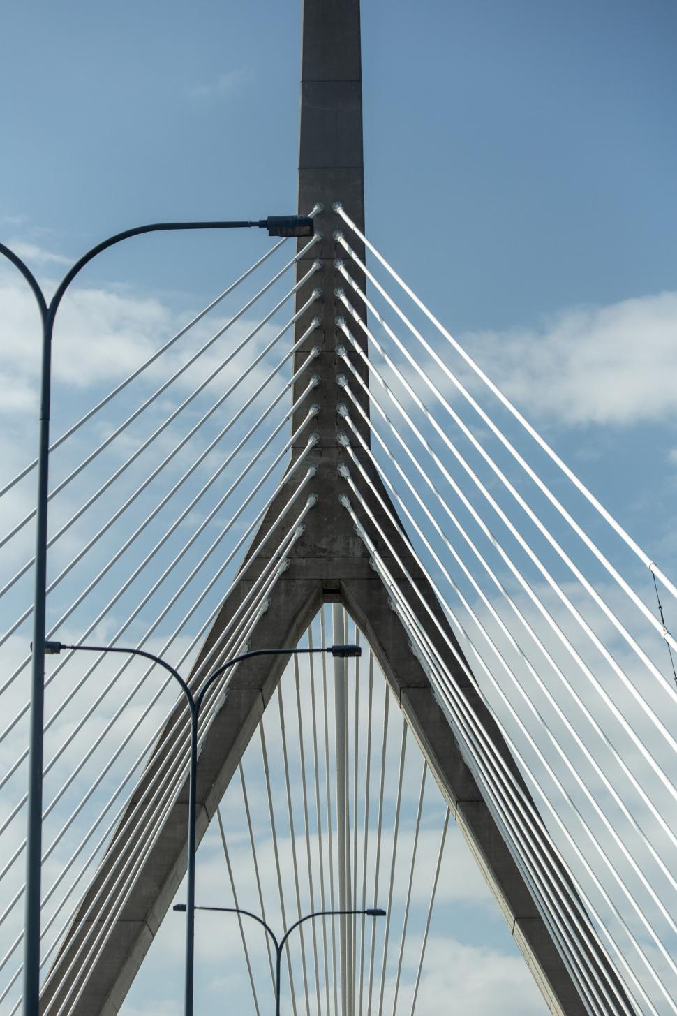 Free Stock Photo of Clear day at a modern cable-stayed bridge ...